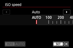 EOS R7: ISO Speed Settings for Still Photos