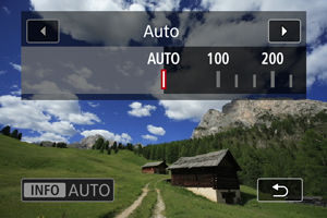 EOS R8: ISO Speed Settings for Still Photos