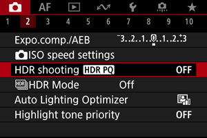 EOS R6 Mark II: HDR Shooting