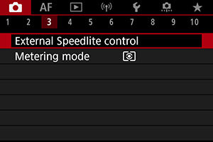 EOS R7: Flash Function Settings