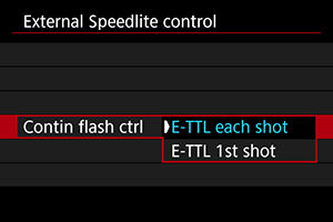 EOS R7: Flash Function Settings