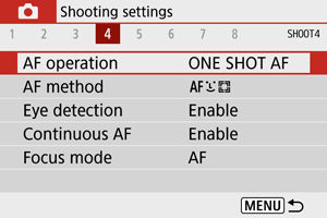 EOS R100: AF Operation