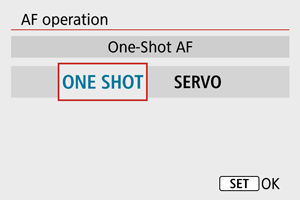 EOS R100: AF Operation