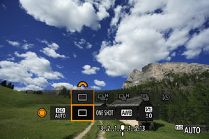 EOS R5: Selecting the Drive Mode