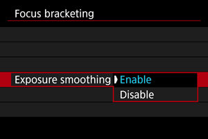 EOS R6 Mark II: Focus Bracketing
