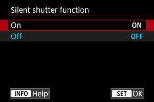 EOS R6 Mark II: Silent Shutter Function