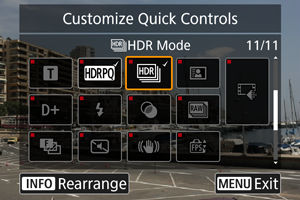 EOS R6 Mark II: Customizing Quick Controls