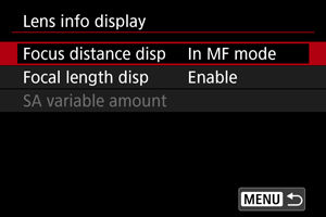 EOS R6 Mark II: Shooting Information Display