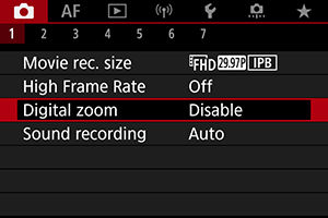 EOS R7: Digital Zoom