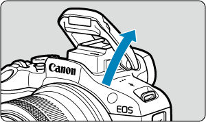 EOS R100: Shooting with the Built-in Flash