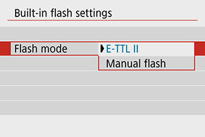 EOS REBEL T8i: Flash Function Settings