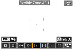 EOS R7: Selecting the AF Area