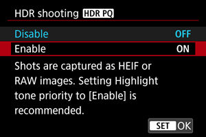 HDR Shooting with the EOS R50