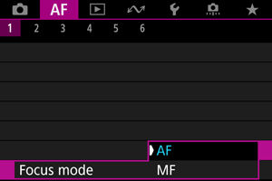 EOS R6 Mark II: AF Operation
