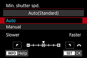 EOS R10: ISO Speed Settings for Still Photos