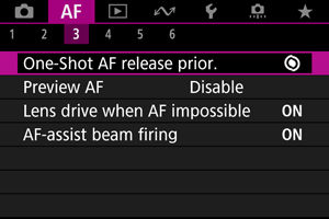 EOS R6 Mark II: Customizing AF Functions