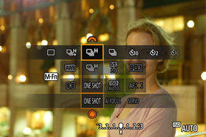 EOS R6 Mark II: Selecting the Drive Mode
