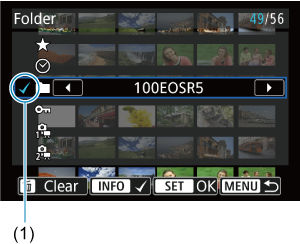 EOS R5: Setting Image Search Conditions