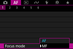 EOS R6 Mark II: Manual Focus