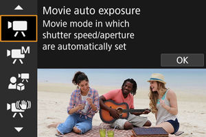 EOS R50: Movie Recording