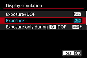 EOS R10: Display Simulation