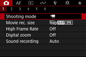 EOS R50: Movie Recording