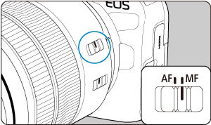 EOS R10: Manual Focus