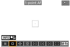 EOS R10: Selecting the AF Area