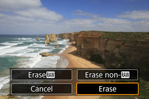 EOS R6 Mark II: Erasing Images