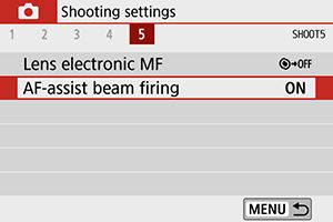 EOS REBEL T8i: AF-Assist Beam Firing