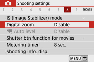 How to use digital zoom on the EOS M50 Mark II.