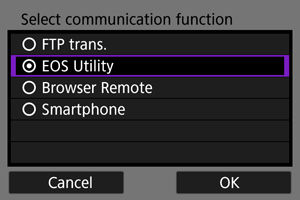 EOS R3: Wi-Fi Connections with a Computer Using EOS Utility