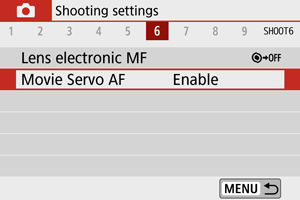 Using Movie Servo AF on the EOS M50 Mark II.