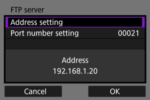 EOS R5: Image Transfer to FTP Servers