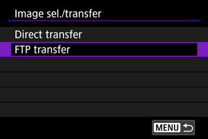 EOS R5: Image Transfer to FTP Servers