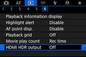 EOS R7: HDMI HDR Output
