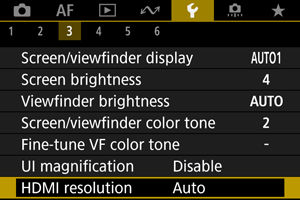 EOS R3: HDMI Resolution