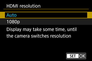 EOS R3: HDMI Resolution
