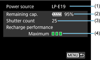 EOS R3: Battery Information