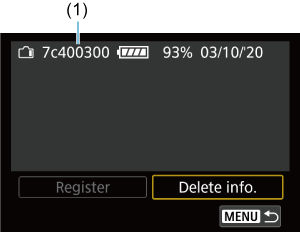EOS R6: Battery Information