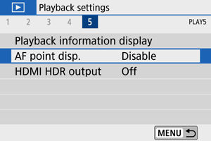 How to change the AP Point Display on the EOS M50 Mark II.