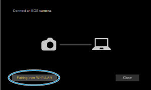 EOS R50: Connecting to EOS Utility