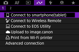 Connecting the EOS R50 to a Smartphone or Tablet