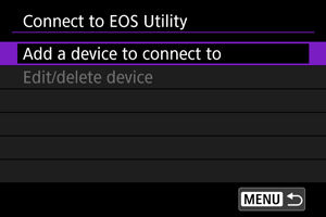 EOS R50: Connecting to EOS Utility