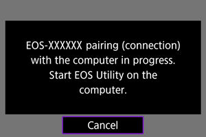 EOS R50: Connecting to EOS Utility