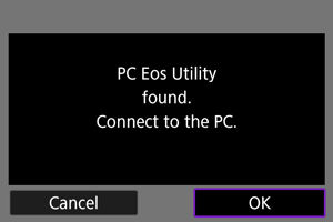 EOS R50: Connecting to EOS Utility