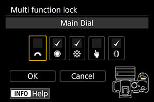 EOS R7: Multi-Function Lock