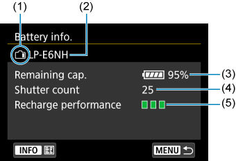 EOS R7: Battery Information