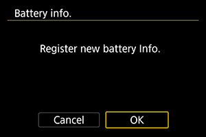 EOS R7: Battery Information