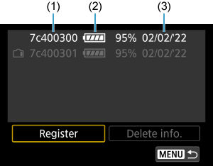 EOS R7: Battery Information